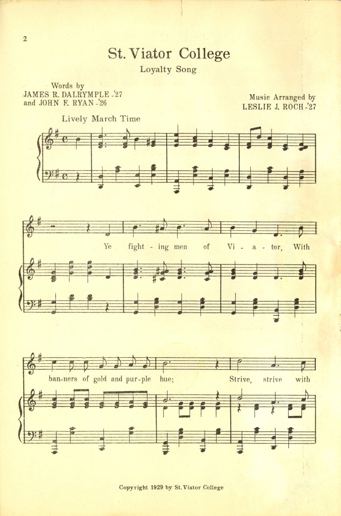 Uncovering 90 Years of History Behind “Loyalty Song” | The Viatorian ...